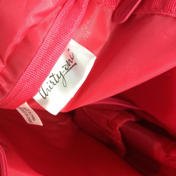 thirty-one | Accessories | Thirty One Pink Light Gray Polka Dot ...